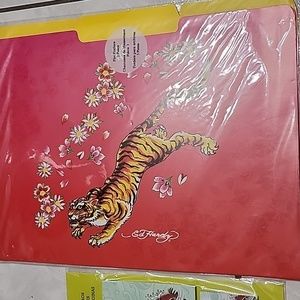 Ed Hardy | Other | Ed Hardy School Supplies Bundle File Folder Sticky ...